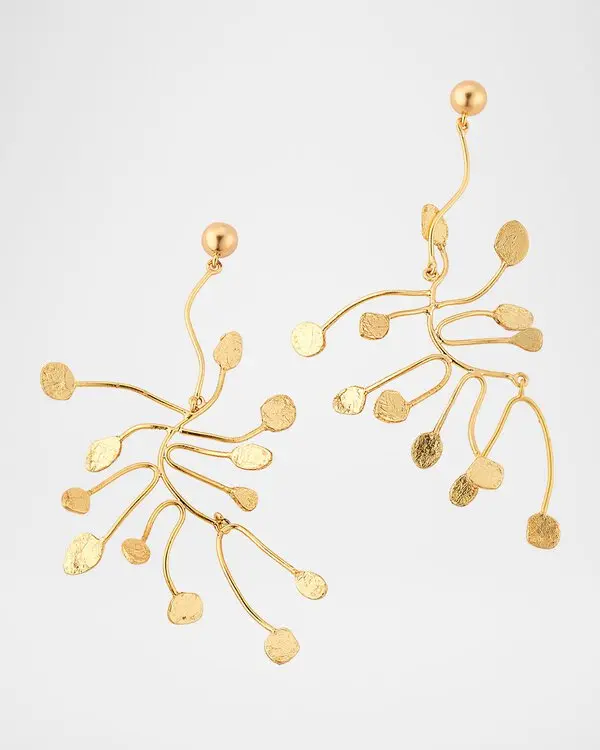 Cult Gaia Ilaria Statement Earrings - Gold Foiled