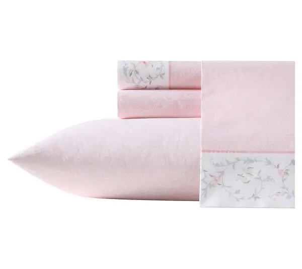Laura Ashley Victorian Scroll Pink King Sheet S Et