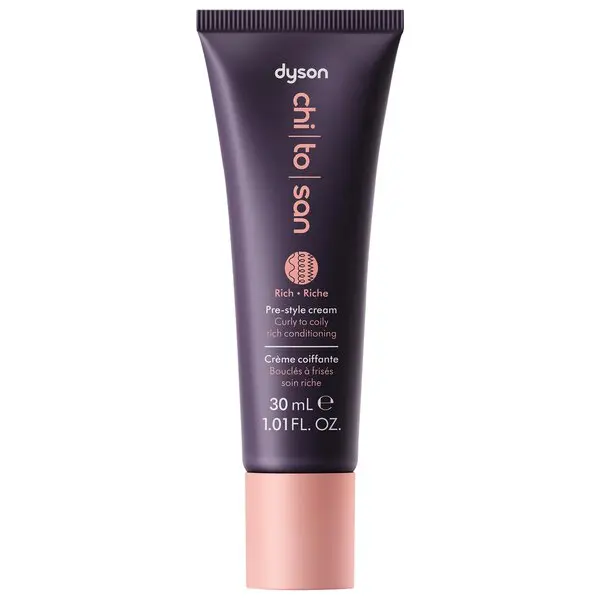 DYSON Mini Chitosan Pre-styling Hair Cream For Flexible Hold - Curly To Coily Hair, Rich Conditioning