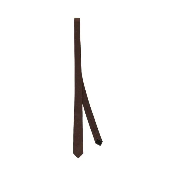 Givenchy Diagonal Logo Neck Tie - Brown