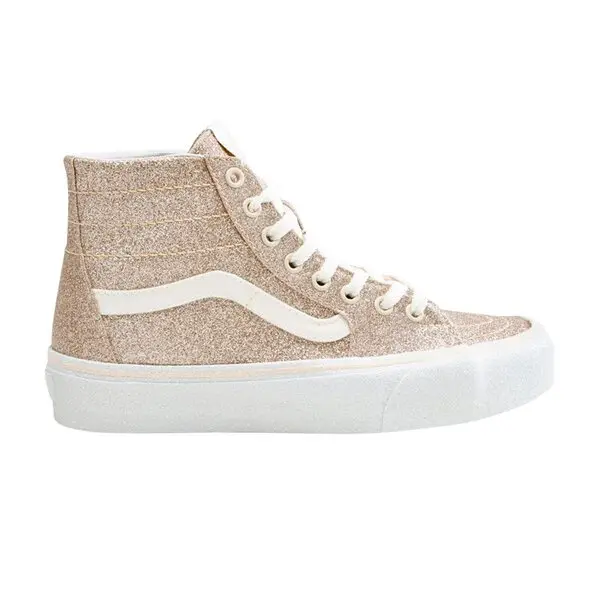 VANS Sk8-hi Tapered Glitter High-top Sneakers - Gold
