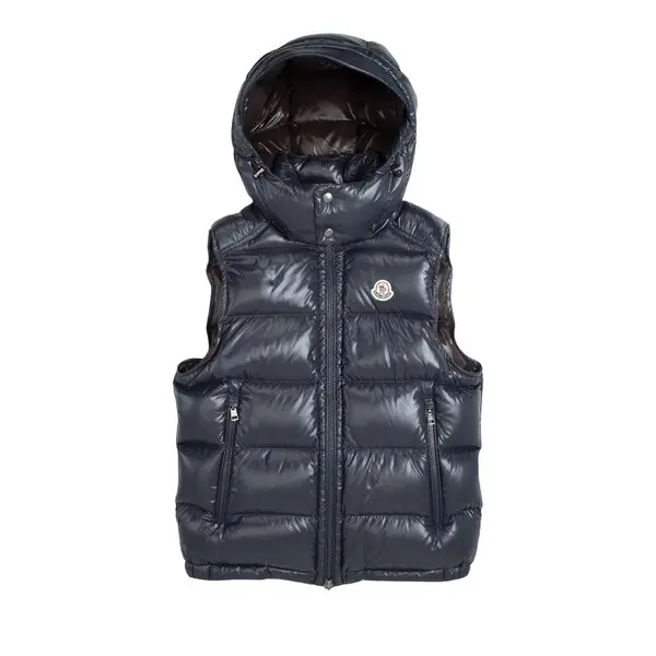 Moncler Bormes Shiny Puffer Vest - Blue