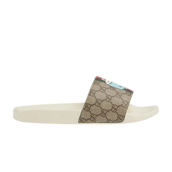Gucci Animal Web Slides - Tan