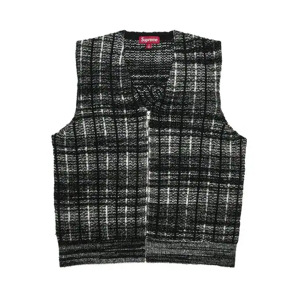 supreme argyle zip up vest