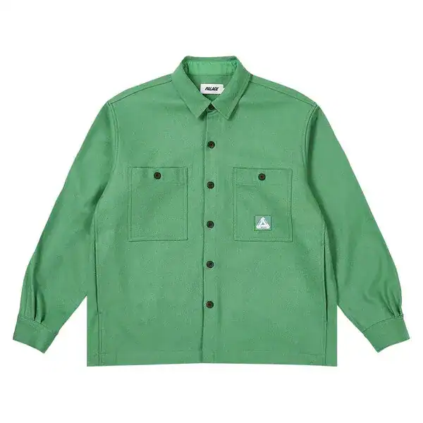 【S】Palace wool shirt jacket green Palace Wool Shirt Jacket - Green | Editorialist