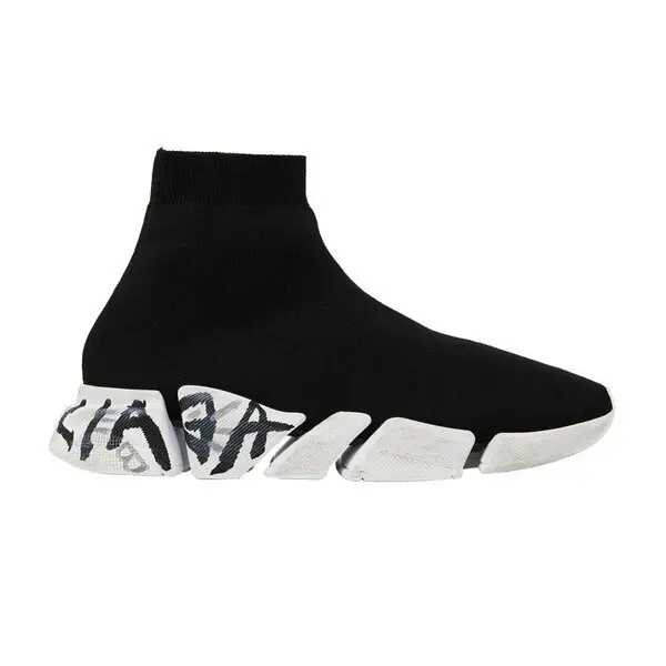 Balenciaga Speed 2.0 Worn-out Graffiti Sneakers