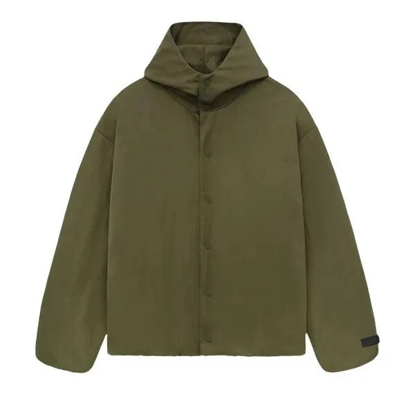 Fear Of God Textured Nylon Hooded Coaches Jacket - Green
