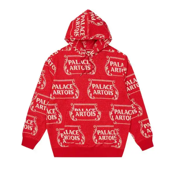 Palace X Stella Artois Towel Hood Red Editorialist