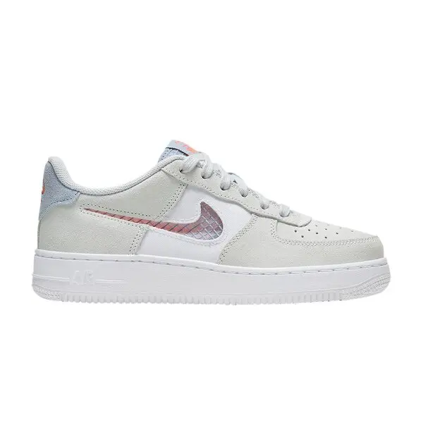 Nike Air Force 1 Low Gs 'transparent Swoosh' Sneakers