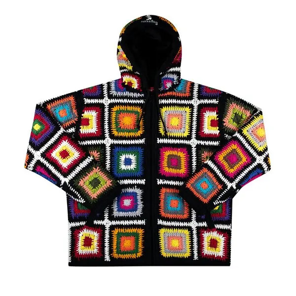 Supreme Crochet Hooded Zip-up