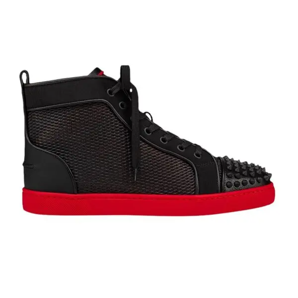 CHRISTIAN LOUBOUTIN Lou Spikes Orlato Flat - Black