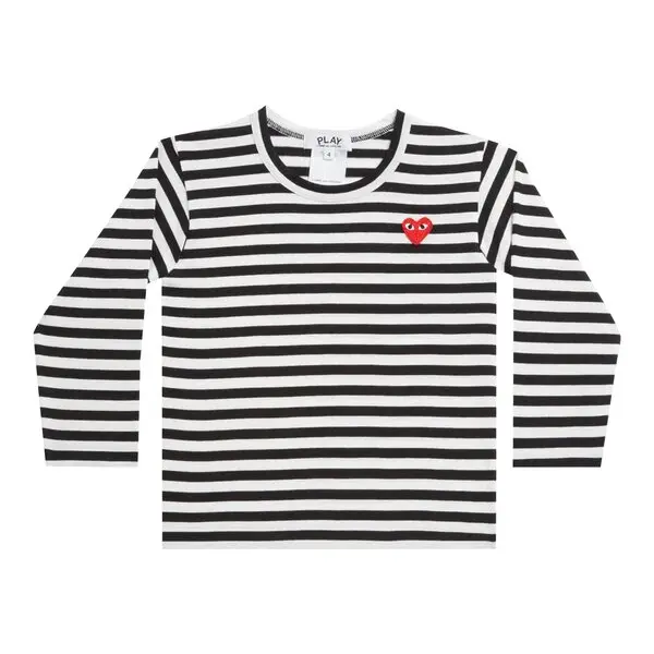 Comme Des Garçons Stripe Print Long-sleeve T-shirt