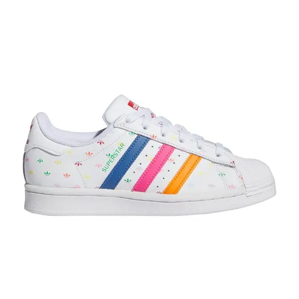 Adidas Superstar J Allover Trefoil Print