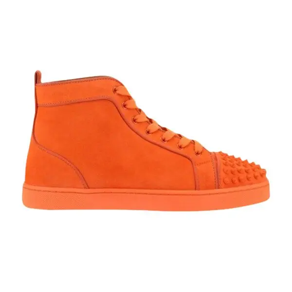 CHRISTIAN LOUBOUTIN Lou Spikes Orlato Flat High-top Sneakers