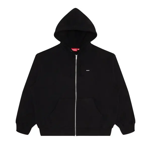 Supreme Small Box Zip Up Hooded Sweatshirt - Black