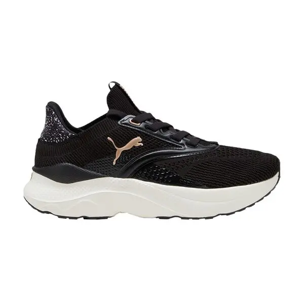 PUMA Softride Mayve Leopard Sneakers - Black