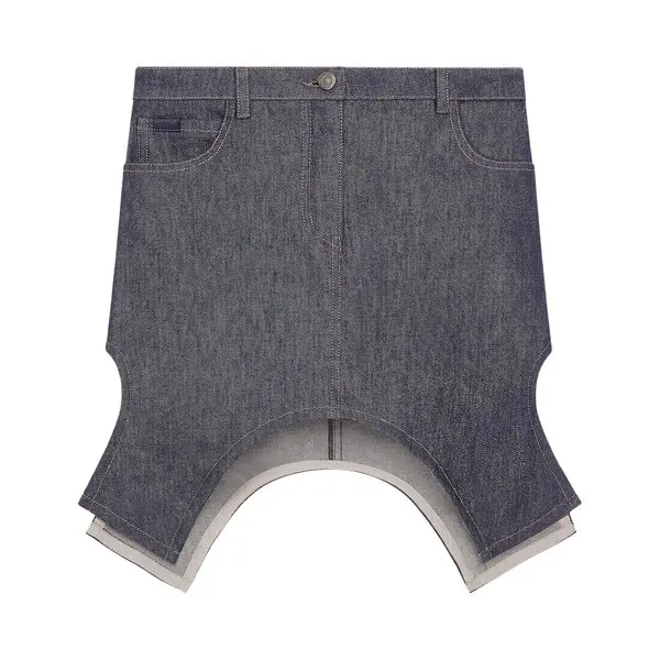 COURREGES Reversed Denim Mini Skirt