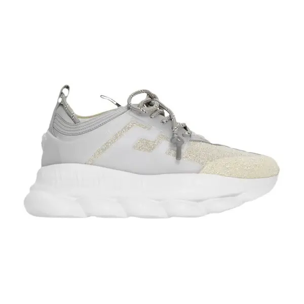 Versace Chain Reaction Glitter Sneakers