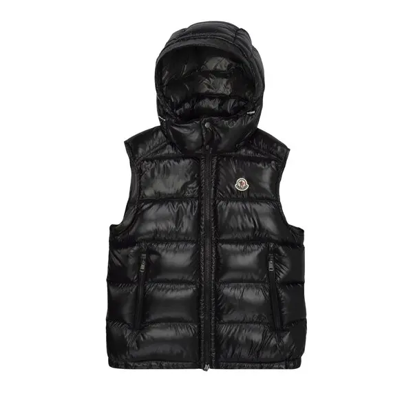 Moncler Bormes Shiny Puffer Vest - Black