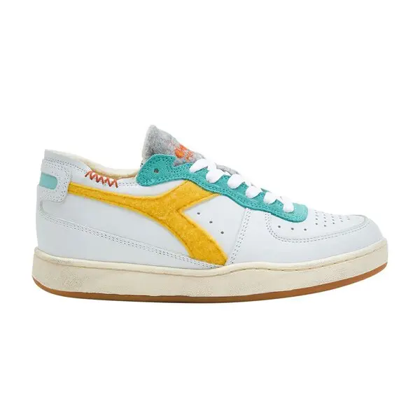 DIADORA Mi Basket Row Cut Sneakers - White
