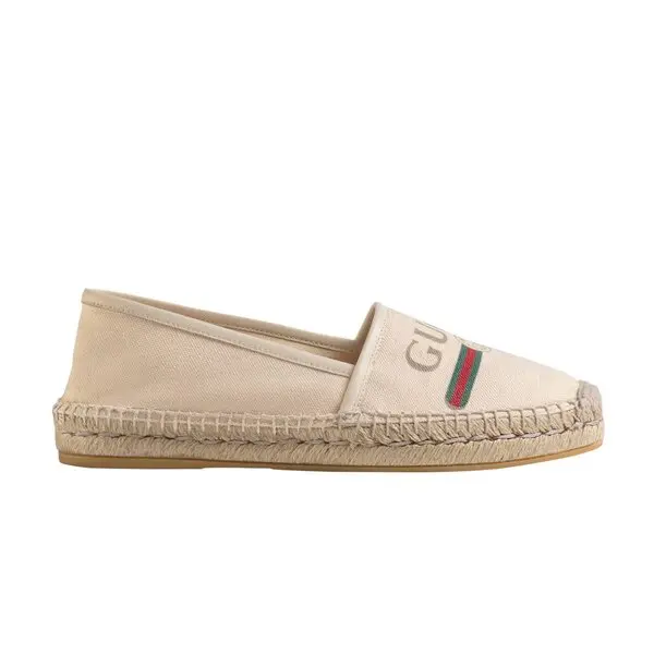Gucci Logo Canvas Espadrilles