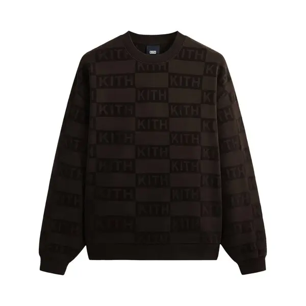 Kith Flocked Monogram Nelson Crewneck