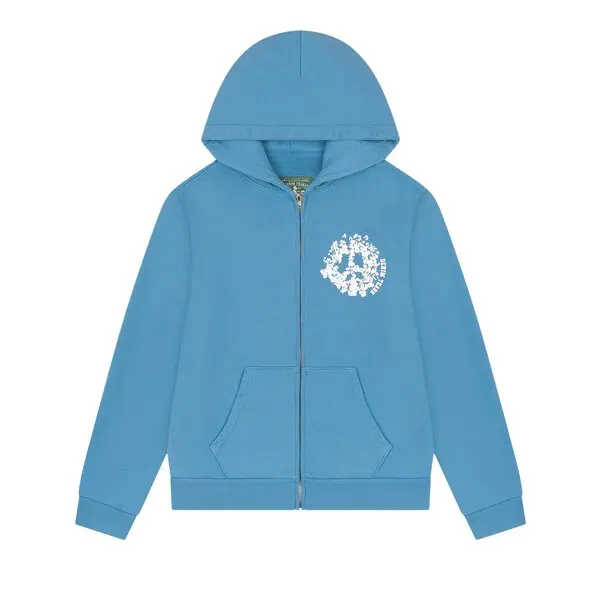 DENIM TEARS Denim University Zip Hoodie - Blue