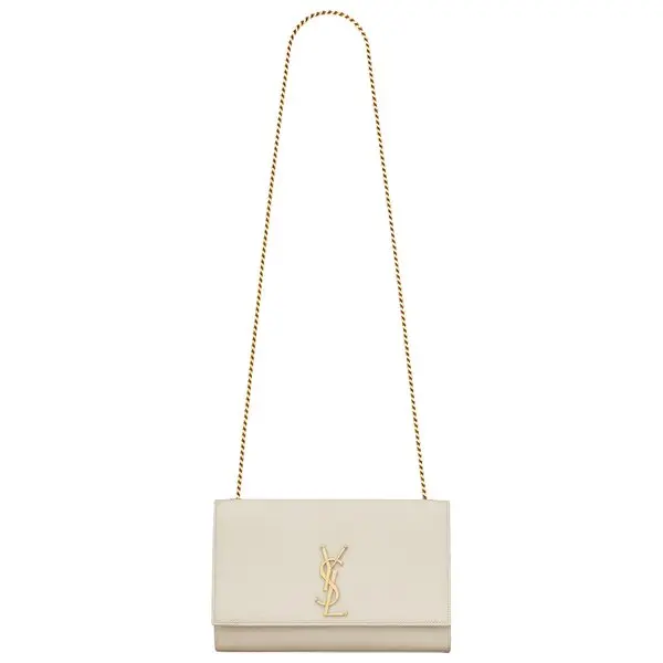 Saint Laurent Medium Kate Chain Bag - White