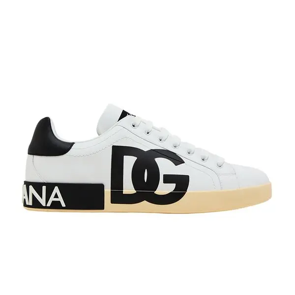 Dolce & Gabbana Portofino Low 'dg' Logo Sneakers - White