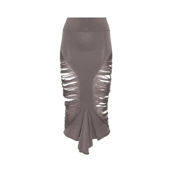 Rick Owens Calf Tanja Skirt - Grey