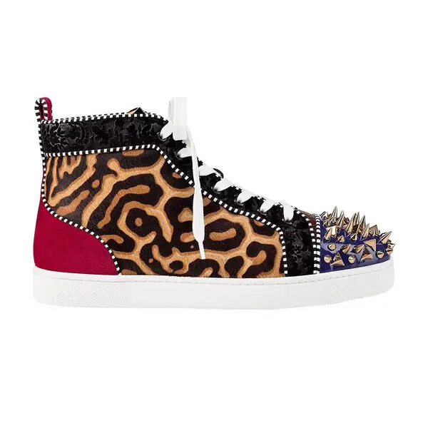 CHRISTIAN LOUBOUTIN Louis Orlato Flat High Top Sneakers - Multicolor