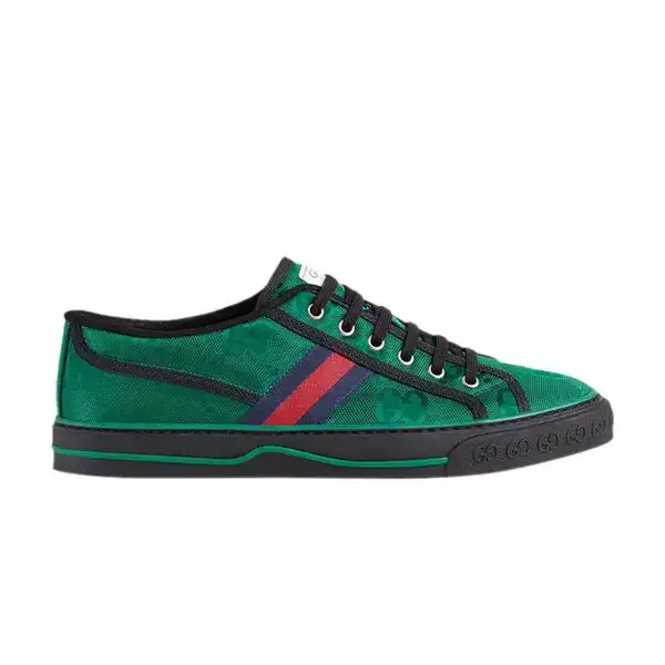 Gucci Tennis 1977 Off The Grid Low Top Sneakers - Green | Editorialist