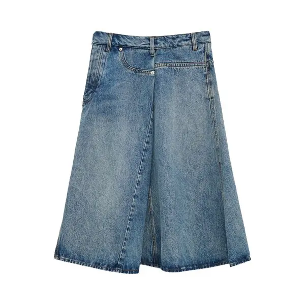 Loewe Deconstructed Denim Skirt