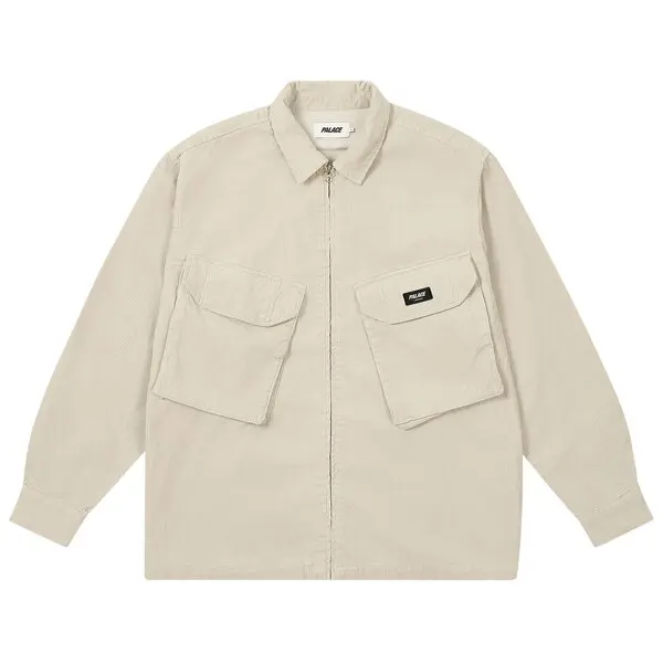 PALACE Cord Pdu Overshirt - Grey