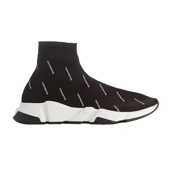 Balenciaga Speed Trainer Mid 'logo Print