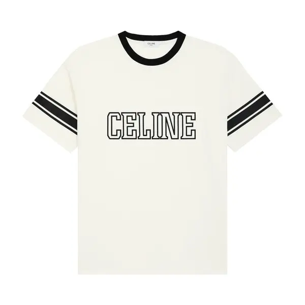 Celine Loose Triomphe T-Shirt - White | Editorialist