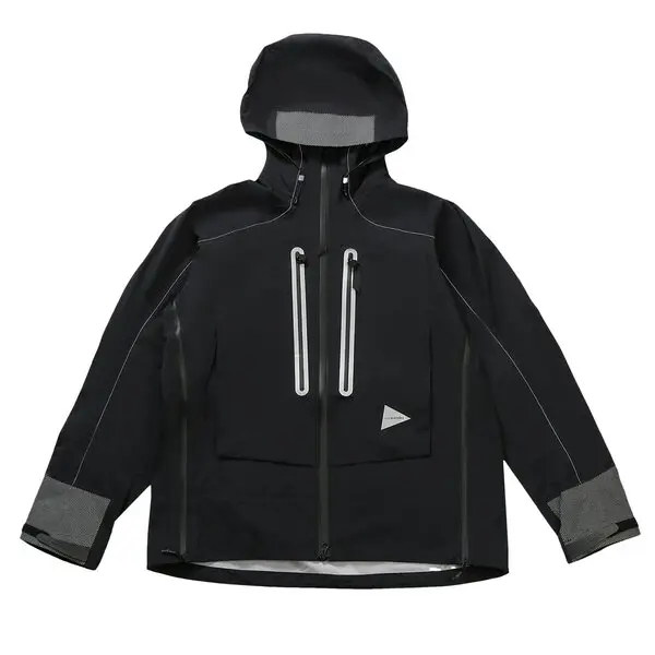 And Wander Pertex Shield Rain Jacket - Black | Editorialist