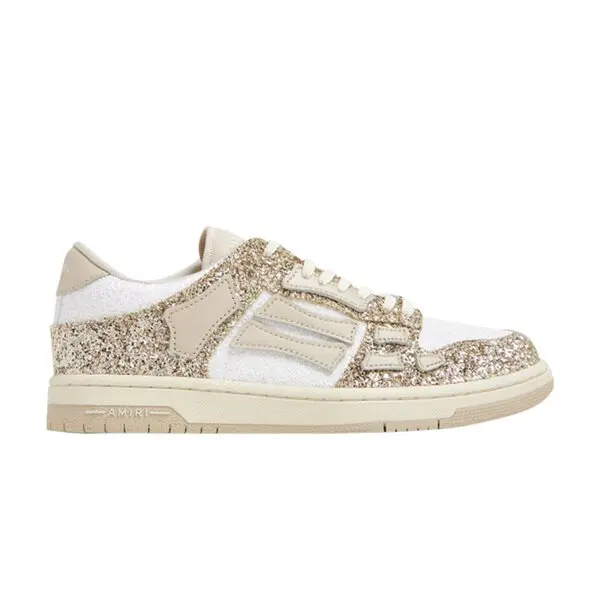 Amiri Skel Top Low Glitter - Gold