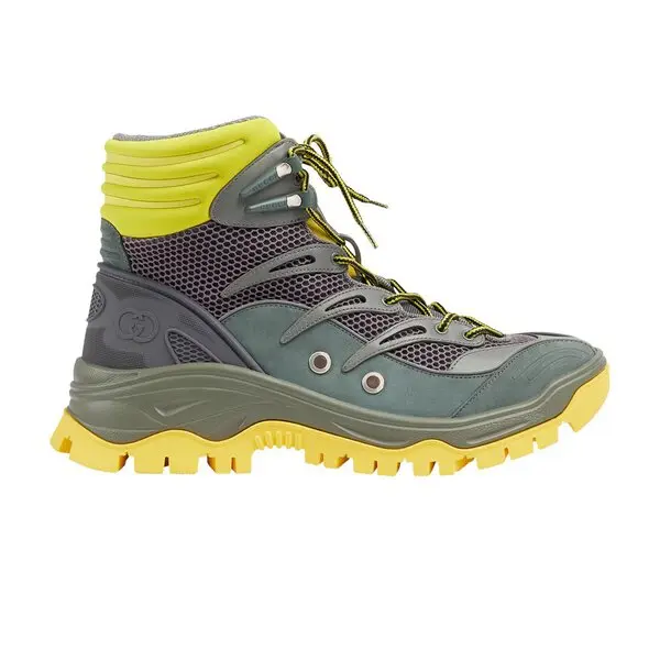 Gucci Lace-up Boots - Grey
