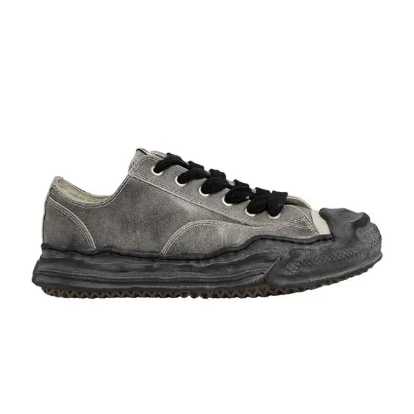 Mihara Yasuhiro Hank Low Vintage Leather Sneakers - Black