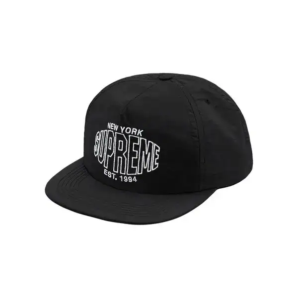 Supreme Pinwheel Nylon 5-Panel Cap In Black | Editorialist