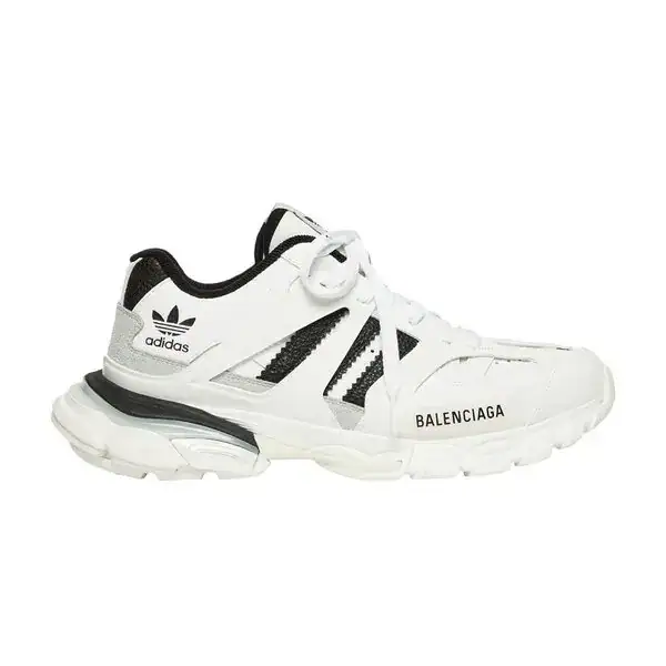 BALENCIAGA adidas スニーカー 42 ホワイト/ブラック Balenciaga Adidas X Track Sneaker - White | Editorialist
