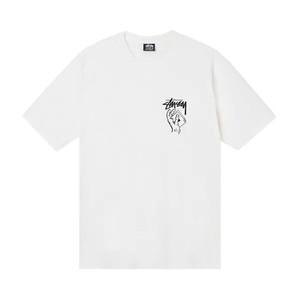 StÜssy Shuffle Pigment Dyed Tee - White