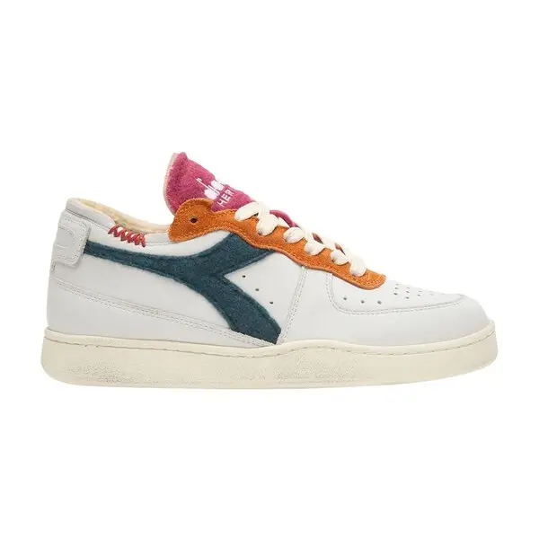DIADORA Mi Basket Row Cut Sneakers - White