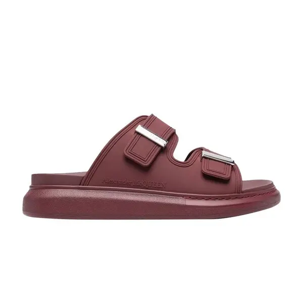 Alexander McQueen Hybrid Double Buckle Sandal - Red