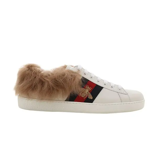 Gucci Ace Wool Embroidered Bee Sneakers