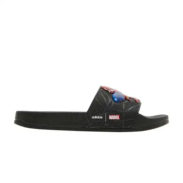 Adidas Marvel X Adilette Shower Slide J 'Spider-Man Black