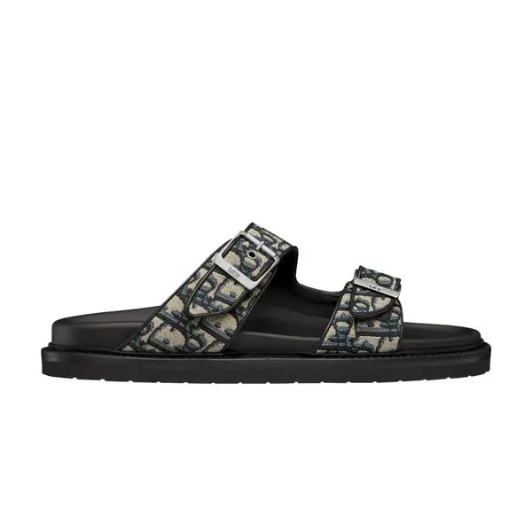 Dior Aqua Oblique Sandals - Black