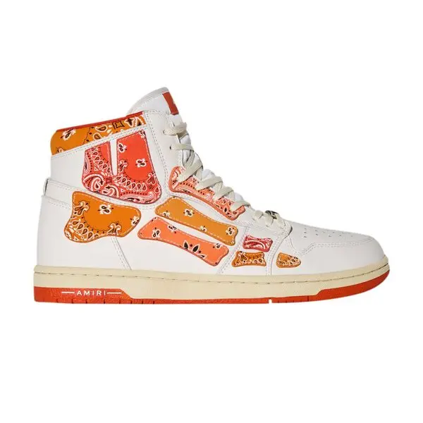 Amiri Skel Top High 'bandana' Sneakers - Orange