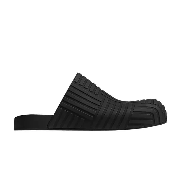 Bottega Veneta Rubber Clog Slides - Black